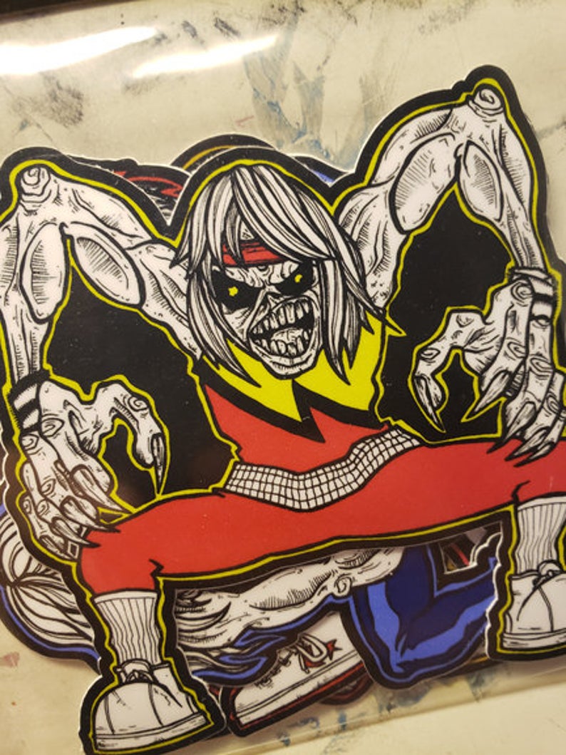 Iron Eddie Sticker Pack by TrashyDreams – Vinyl Fantasy BK